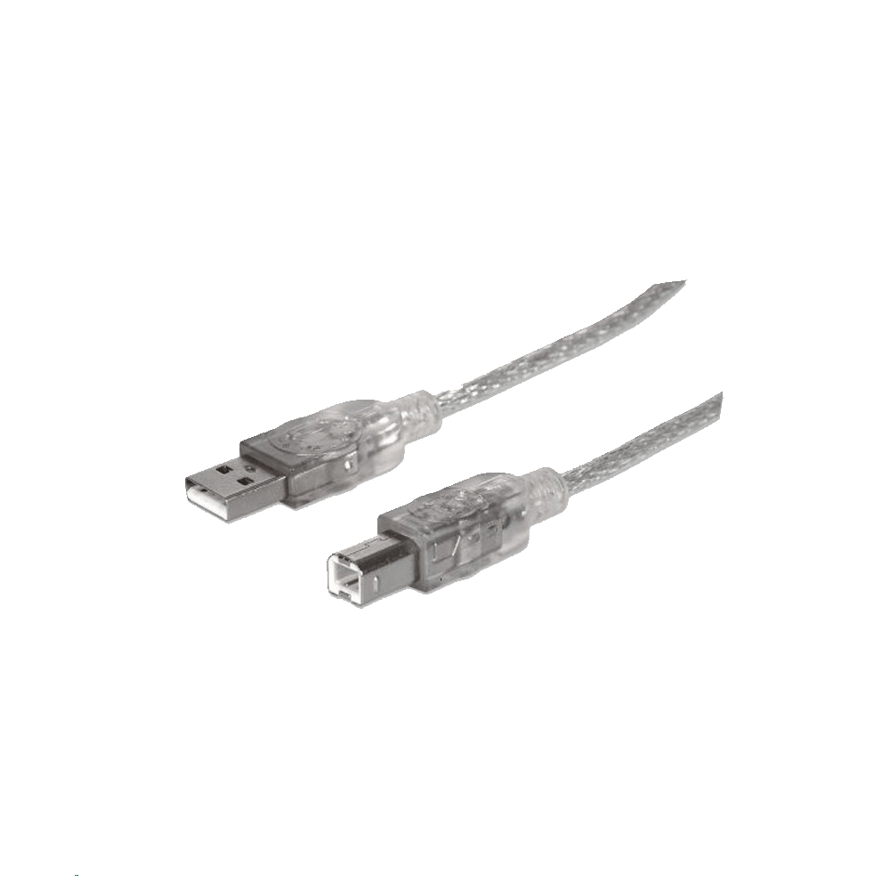 CABLE USB PRINTER 333405 1.8MTS TRANSPARENTE - Mercado Digital