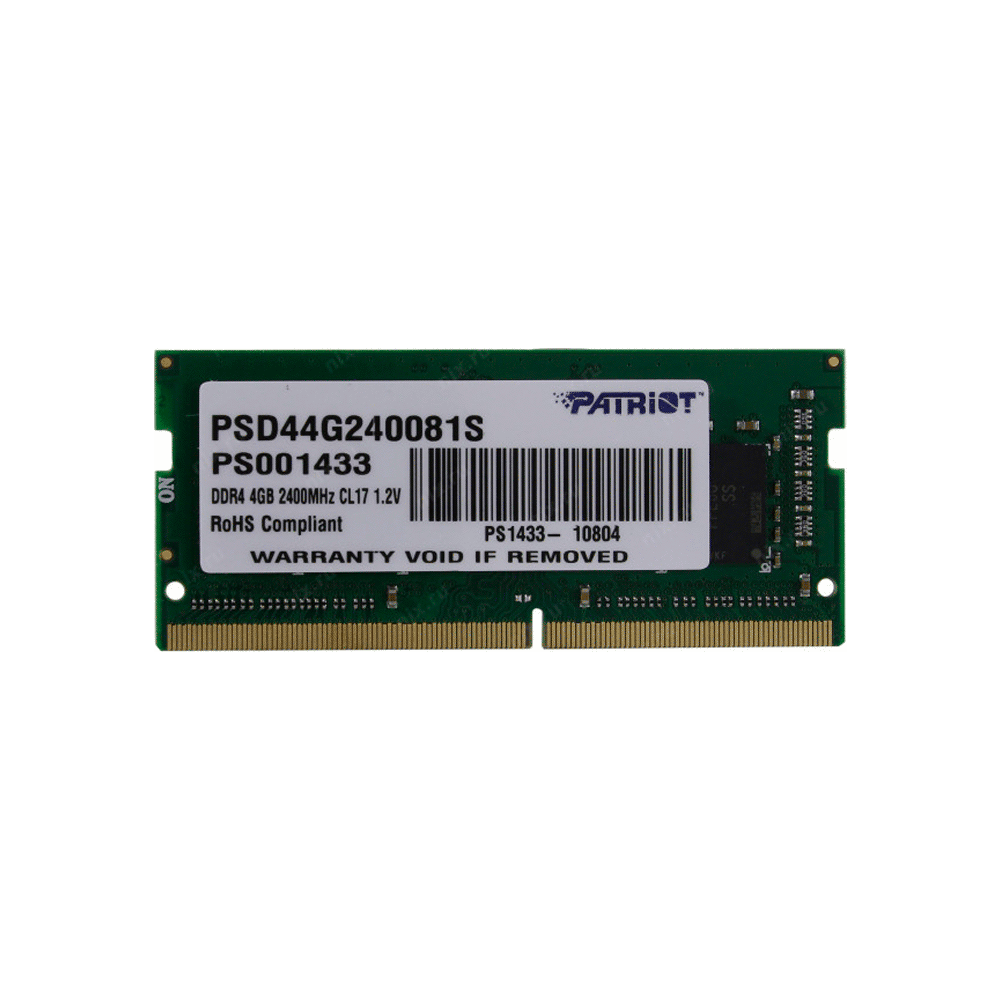 MEMORIA RAM P/ NB DDR4 4G 2400 PATRIOT SIGNATURE LINE PSD44G240081S SL ...