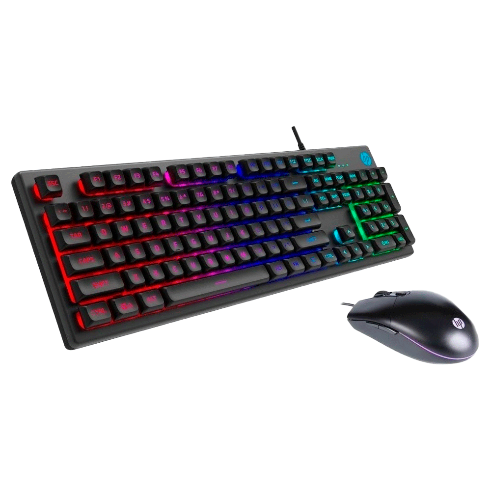 TECLADO CON MOUSE GAMER USB HP KM300F RGB ESPA OL / GRIS - Mercado Digital