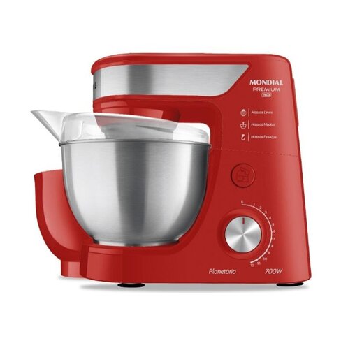 Batidora Mondial Planetaria Premium Inox Red BP-02P-R-TI - Mercado Digital