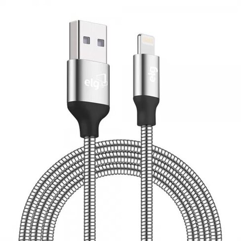 Cable ELG Blindado Inox USB a Lightning - 1 metro - Mercado Digital