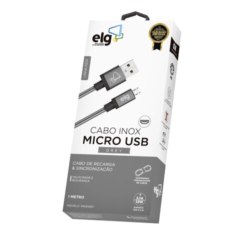 Cable ELG Blindado Inox USB a MicroUSB - 1 metro - Mercado Digital