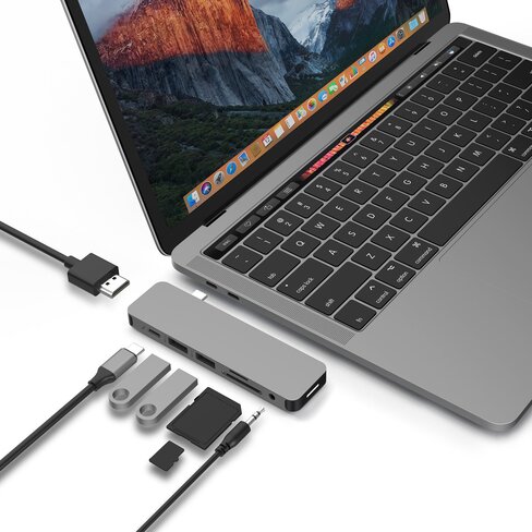 Adaptador Hyper+ Hub SOLO 7-en-1 USB-C - Mercado Digital